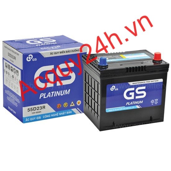 Ắc quy GS MF 55D23R (12V - 60Ah)